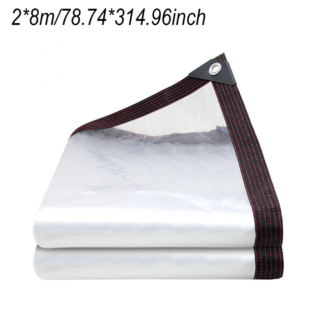 Heavy Duty PVC Tarp Waterproof Tarpaulin Canopy Clear Waterproof Sheet ...