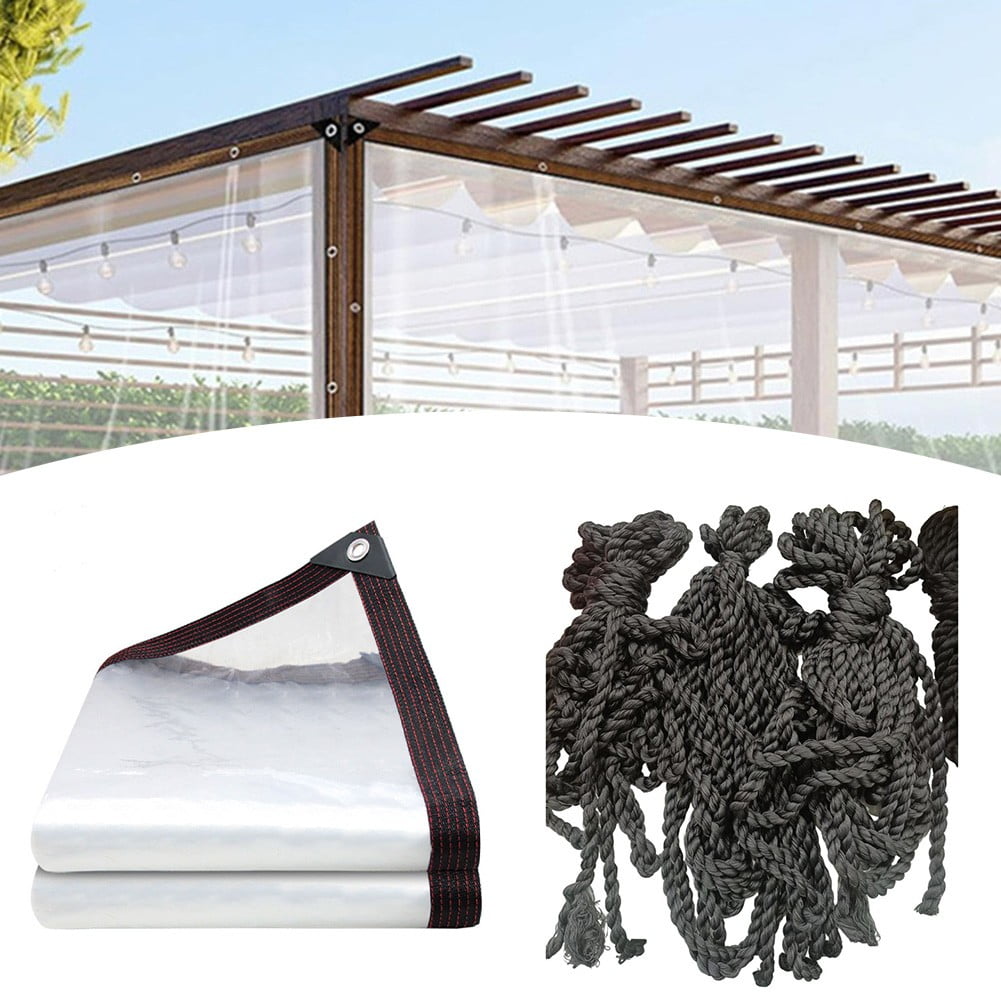 Heavy Duty Pvc Tarp Waterproof Tarpaulin Canopy Clear Waterproof Sheet ...