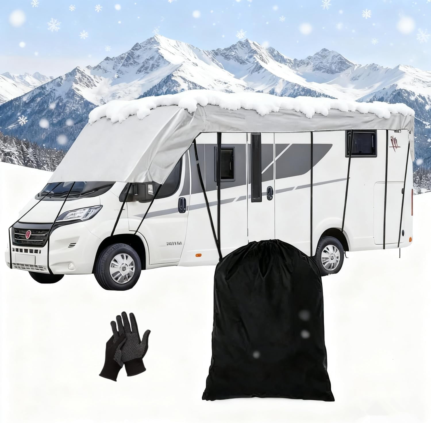 Heavy Duty RV Roof Cover, RV Roof Covers for Winter, Waterproof & UV ...
