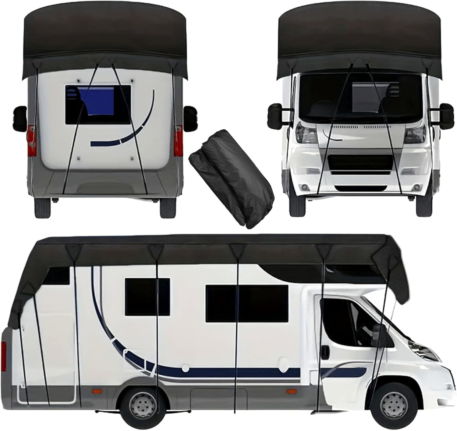 Heavy Duty RV Roof Cover Waterproof, Fits 16-39 ft RVs, RV Protection ...