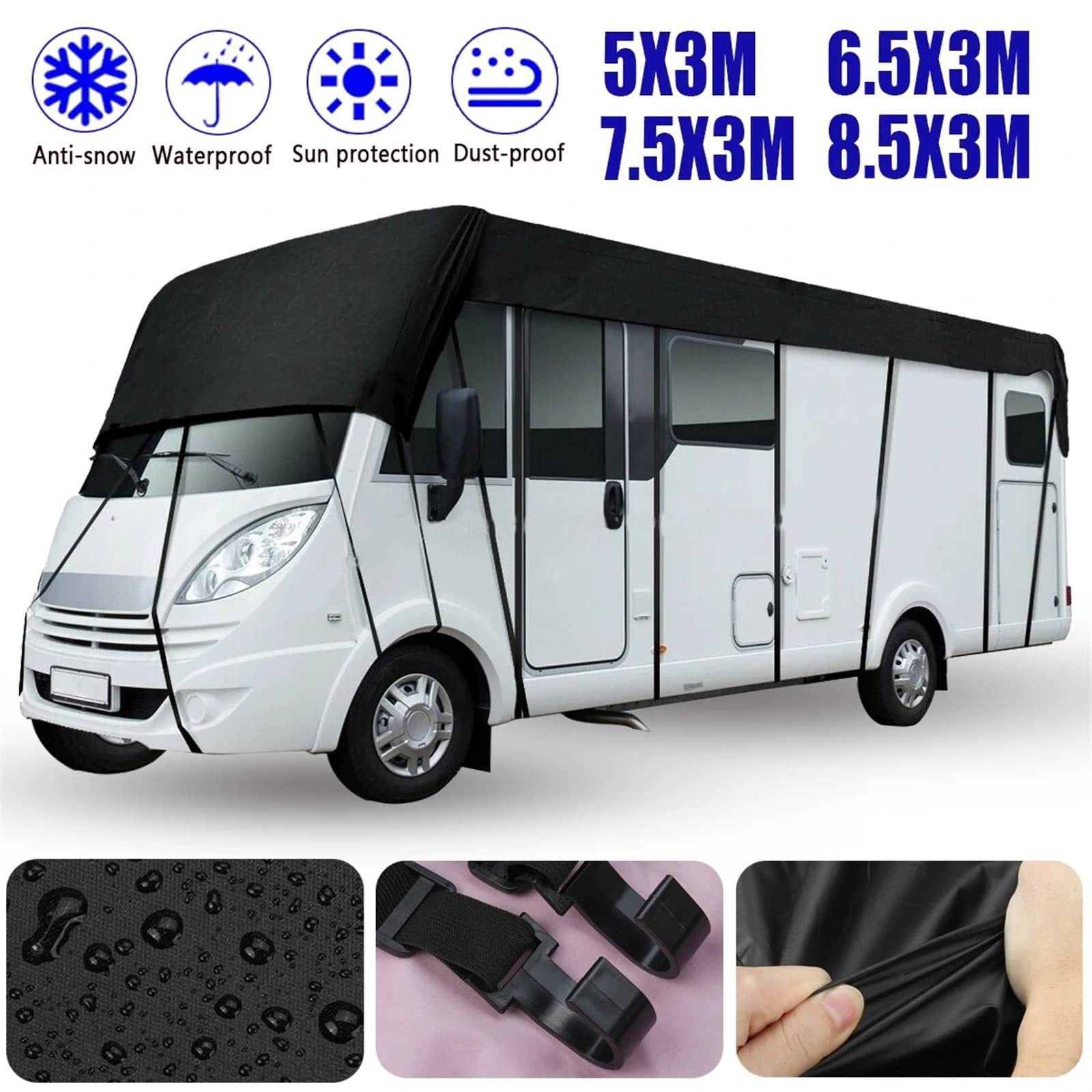 Heavy Duty RV Roof Cover, Waterproof & UV Resistant for RVs, Class A/B ...