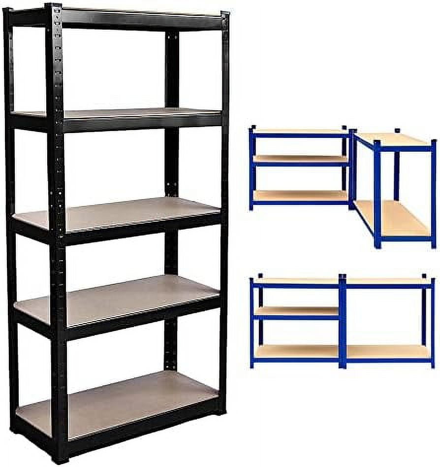 Heavy Duty Rack 5 Tier Metal Shelving Unit Boltless Shelves 39" W x 20 ...