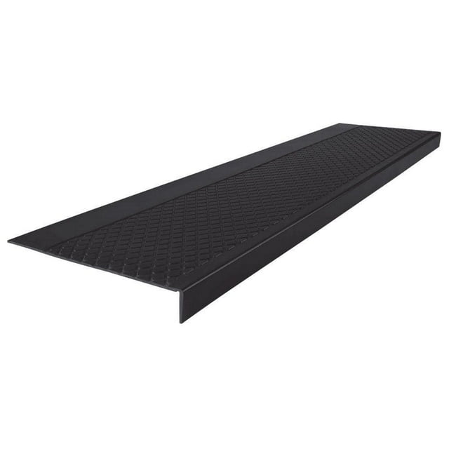 Heavy Duty Raised Diamond Design Black 12 14 In X 48 In Rubber
