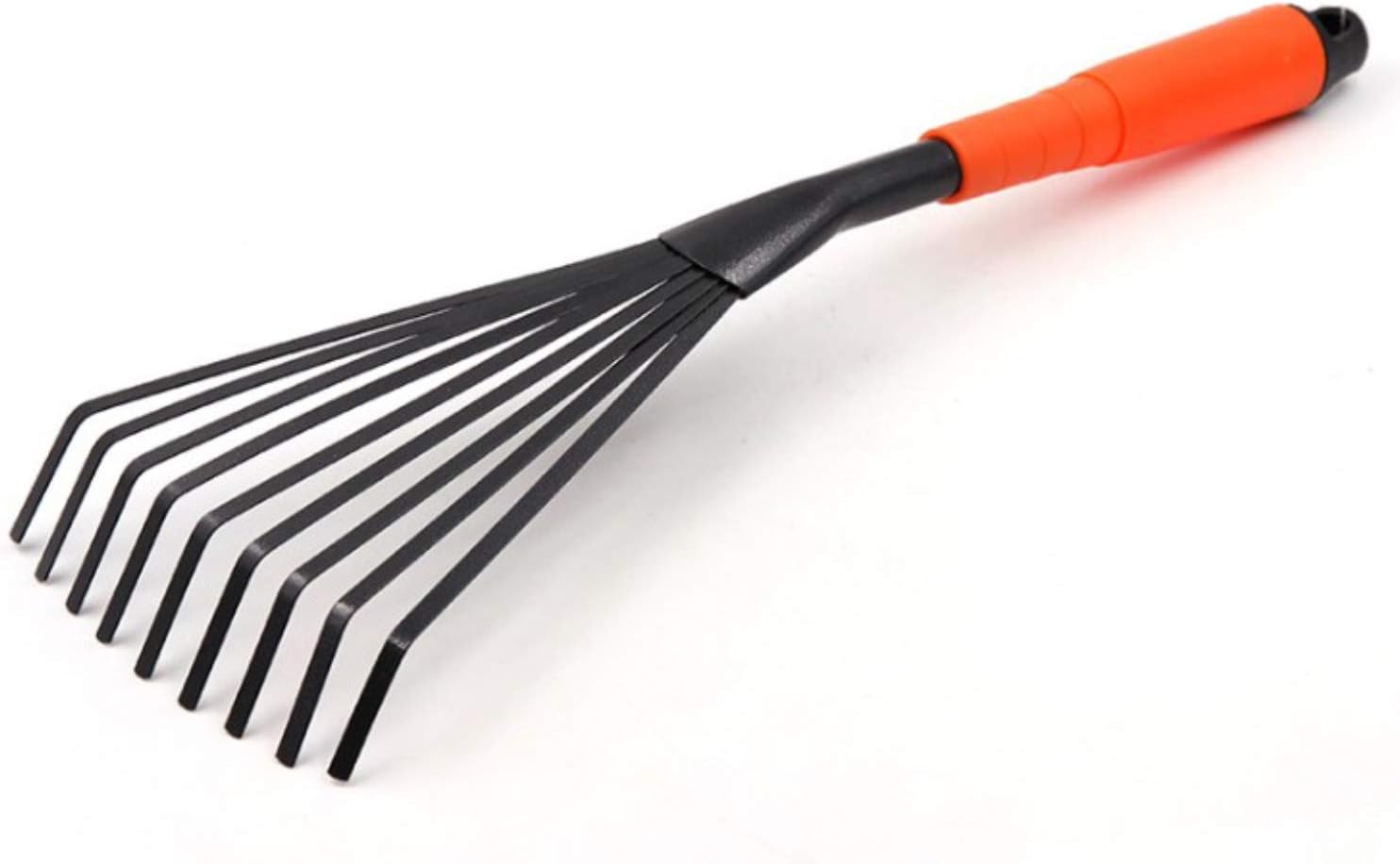 Heavy Duty Rake, Portable Small Garden Rake With Flexible Flat Tines ...
