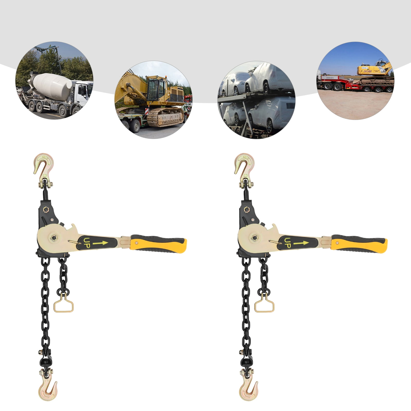 Heavy-Duty Ratchet Chain Binder, 6600 lbs Load Capacity, Ergonomic Anti ...