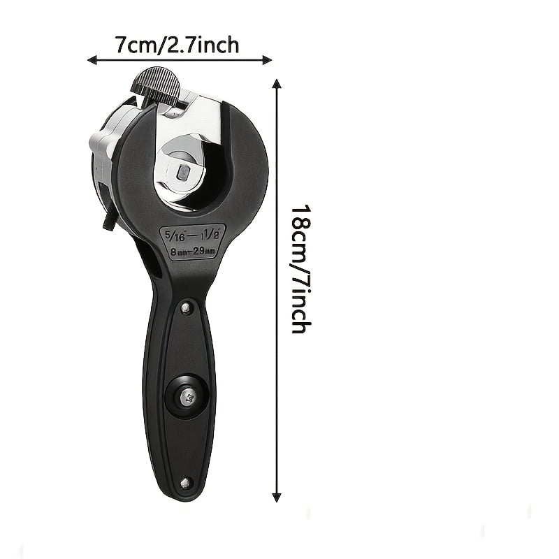 Heavy-Duty Ratchet Tube Cutter - 5/16" to 11/8" Cutting Range ...
