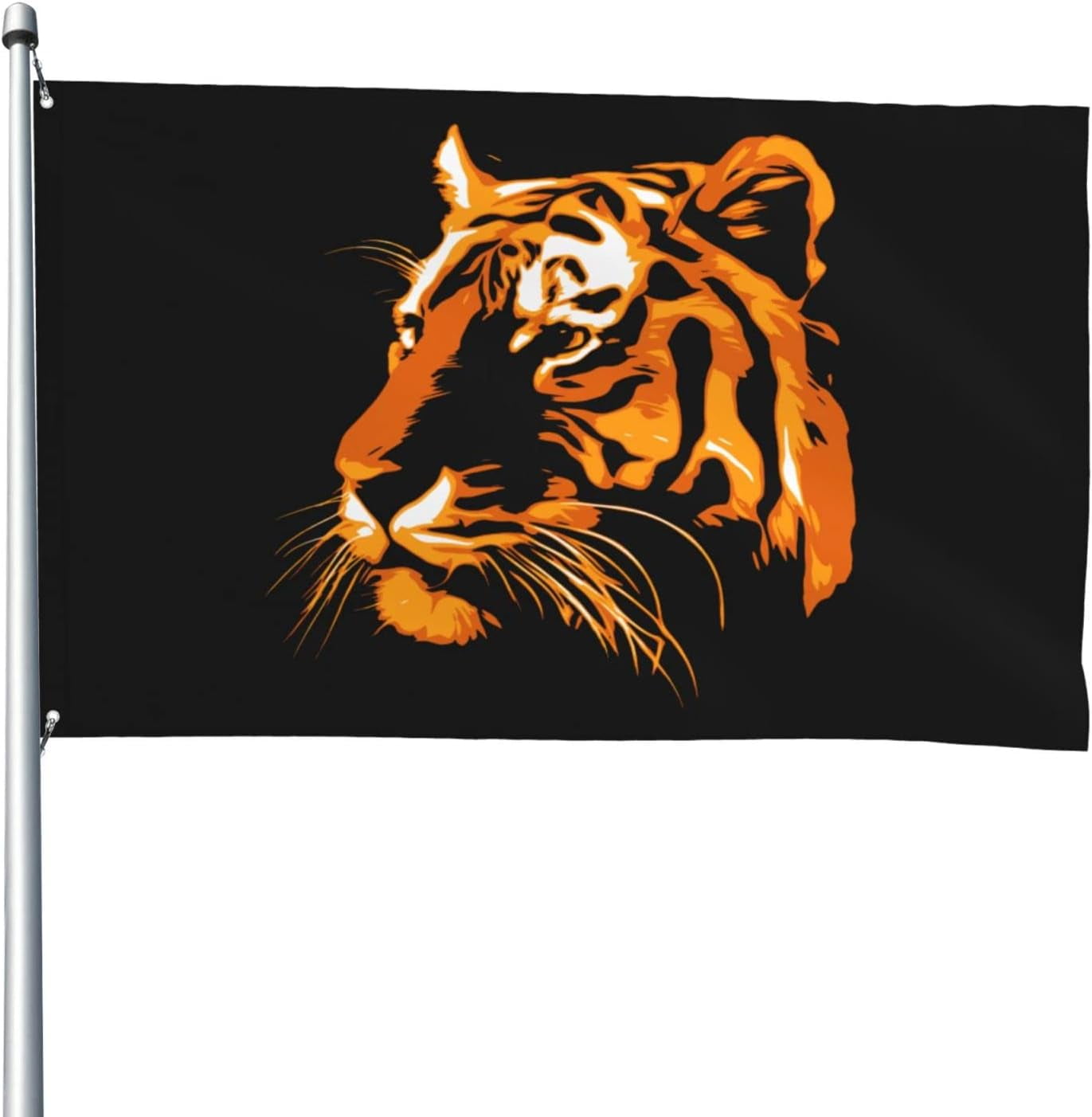 Heavy Duty Realistic Tiger Flag 4x6 Ft Durable Outdoor Banner Home ...