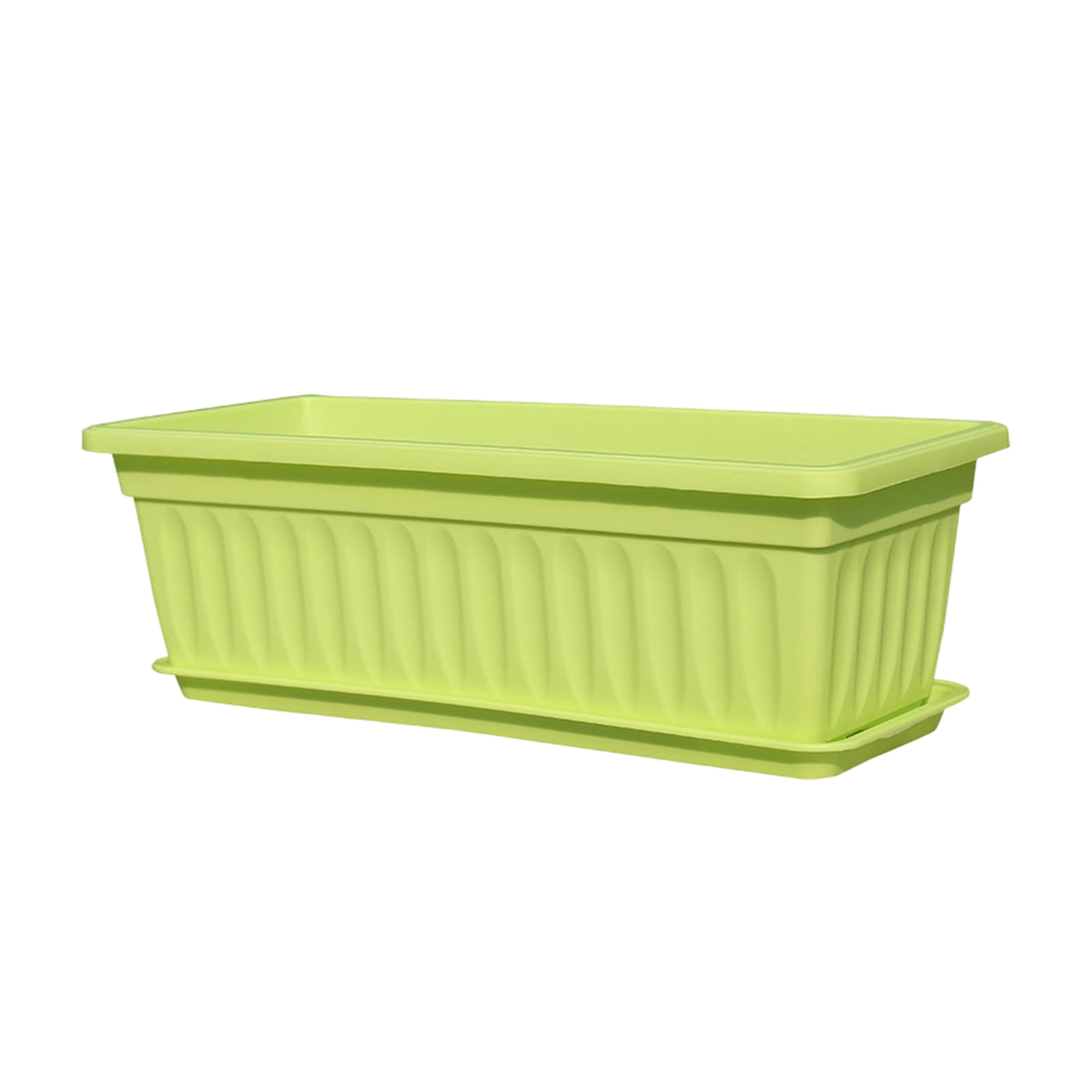 Heavy Duty Rectangular Plastic Planter Box Window Flower Pot Large ...