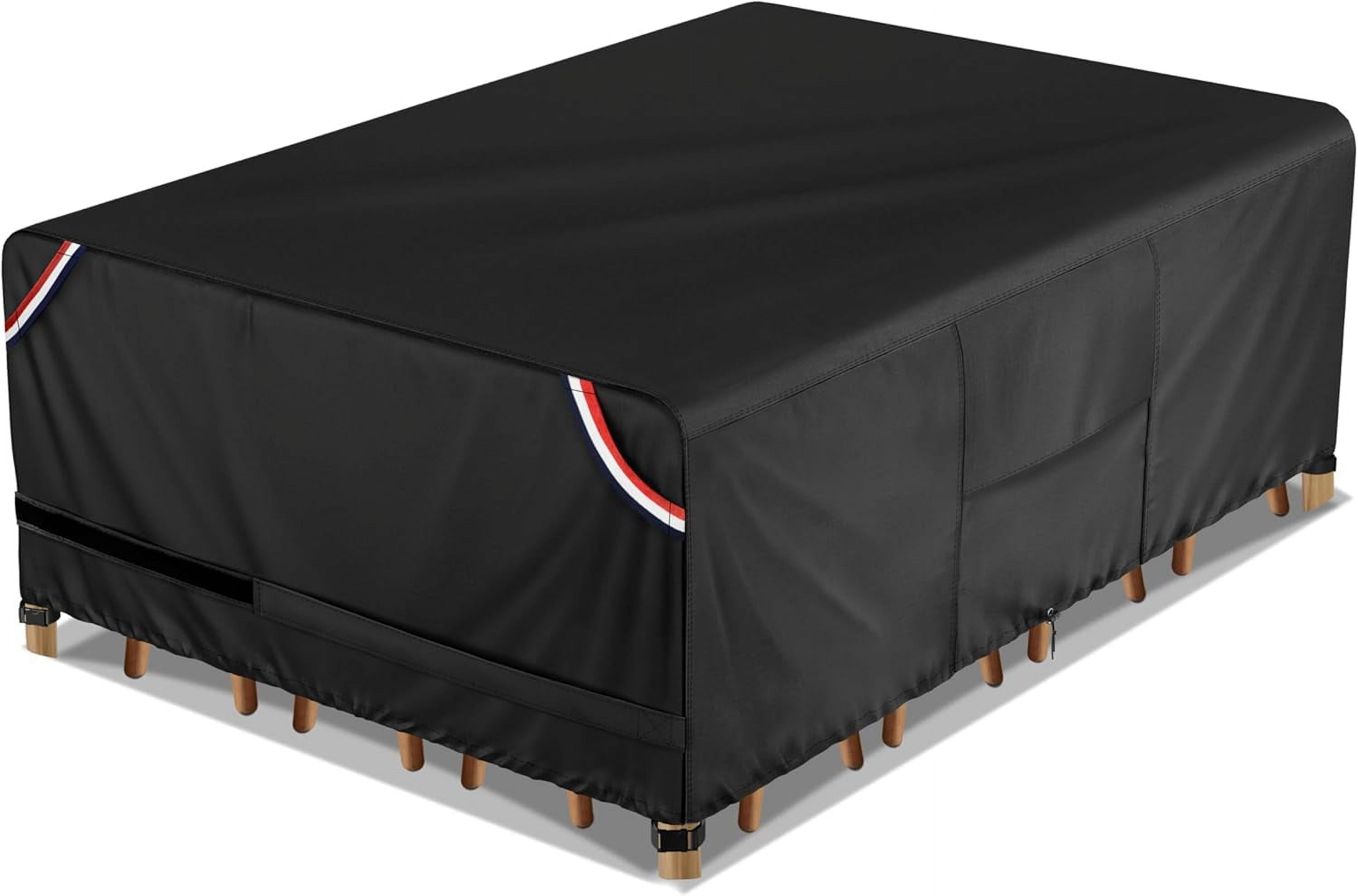 Heavy Duty Rectangular Table Cover 90 x 64 inches - Waterproof Outdoor ...