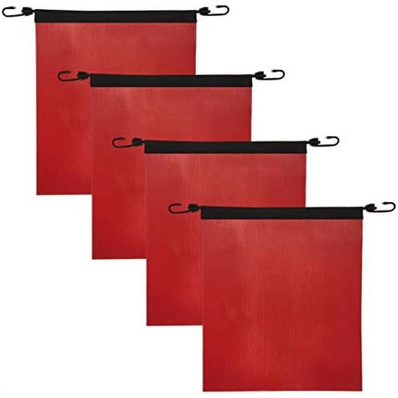 Heavy Duty Red Mesh Oversize Load Safety Flags Warning Signs for Trucks ...