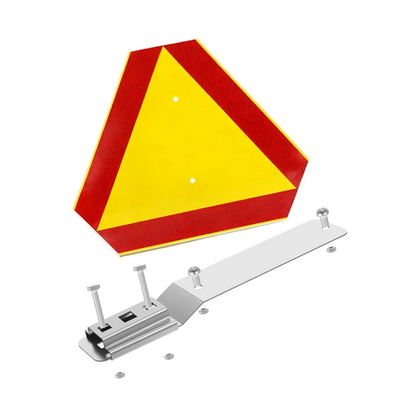 Heavy Duty Reflective Slow Moving Vehicle Marker Sign Including ...