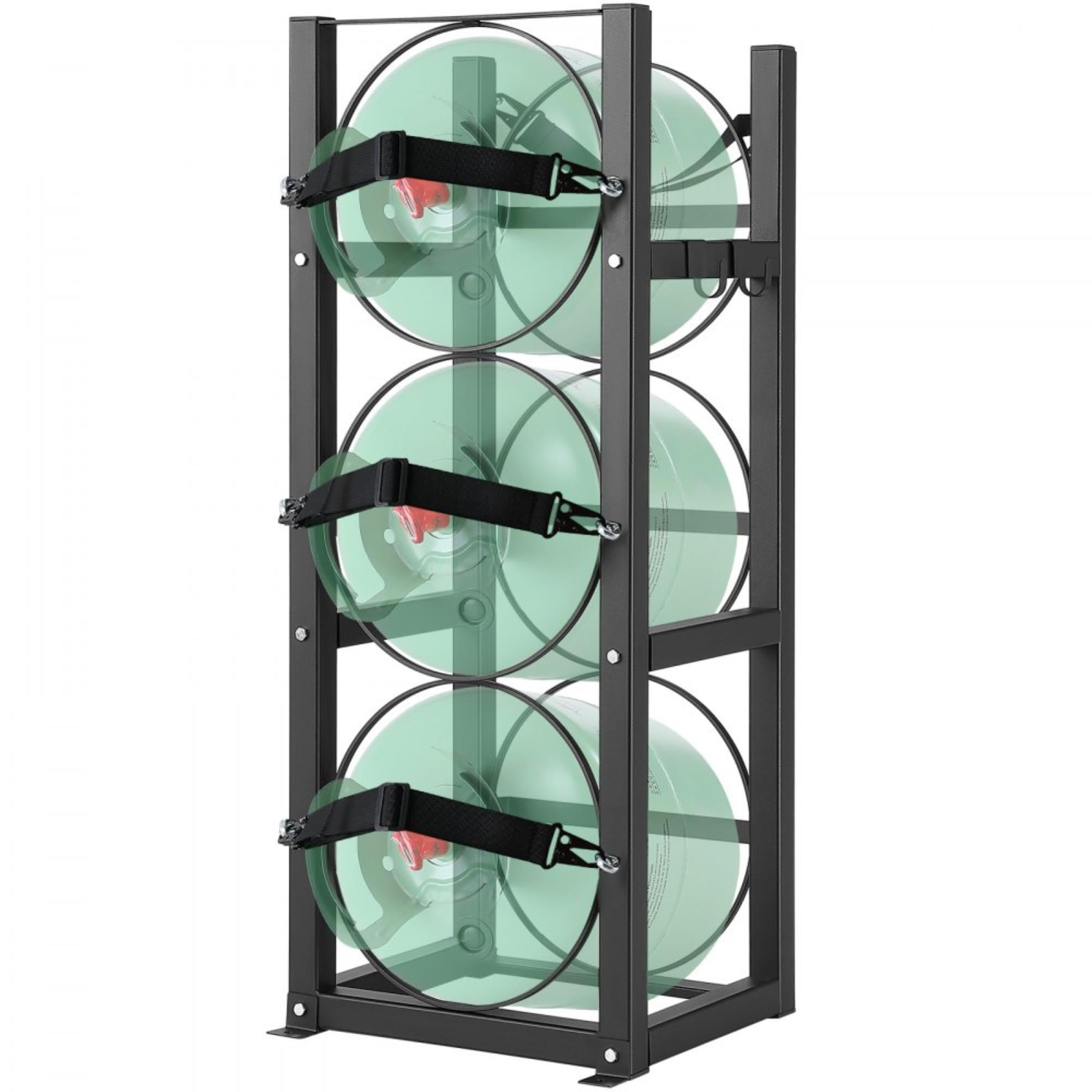 Heavy-Duty Refrigerant Tank Rack for 3 x 30lbs Bottles - Durable ...