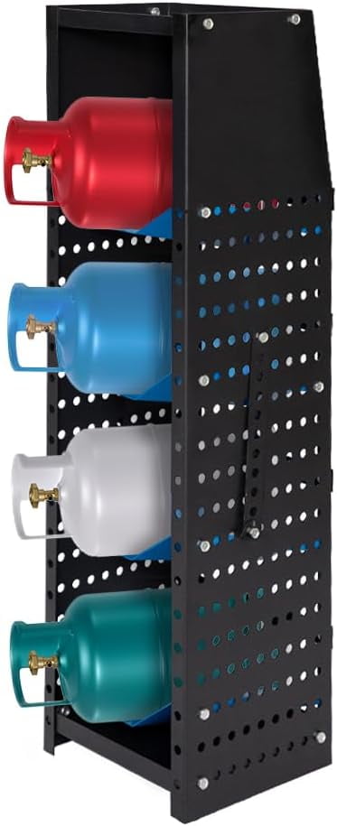 Heavy Duty Refrigerant Tank Rack, Gas Tank Storage Rack, Vertical Freon ...