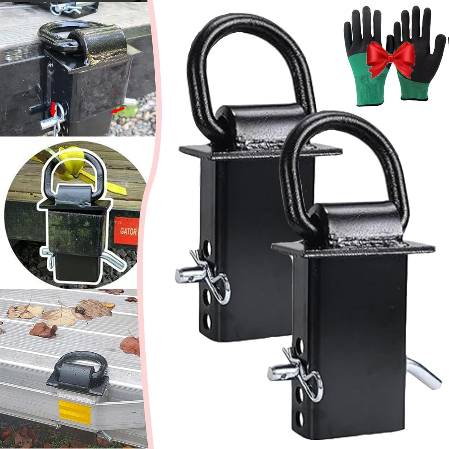 Heavy-Duty Removable D-Ring Tie Down for Utility Trailers, 18,000lbs ...