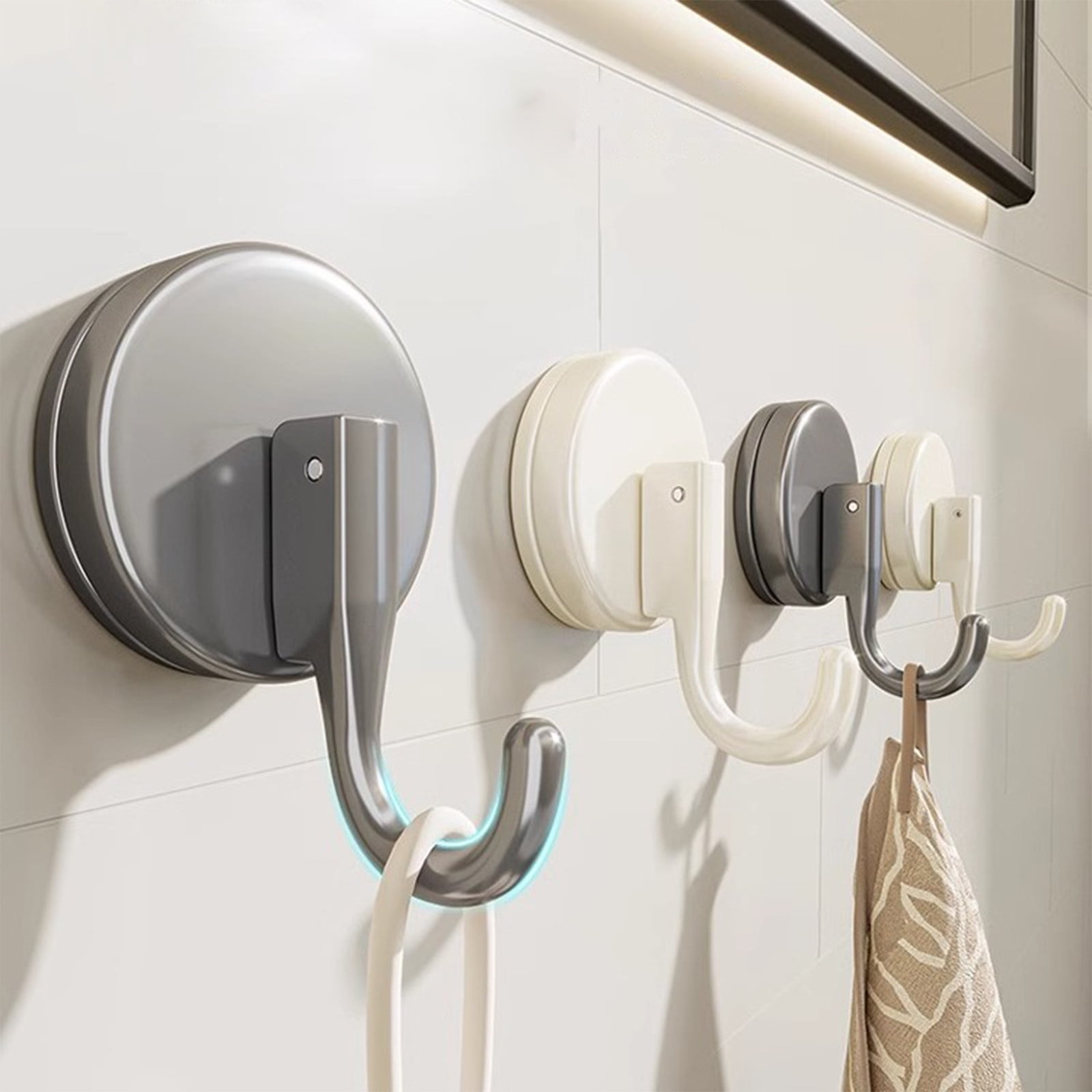 Heavy Duty Removable Suction Cup Hooks for Shower, Bathroom and Kitchen ...