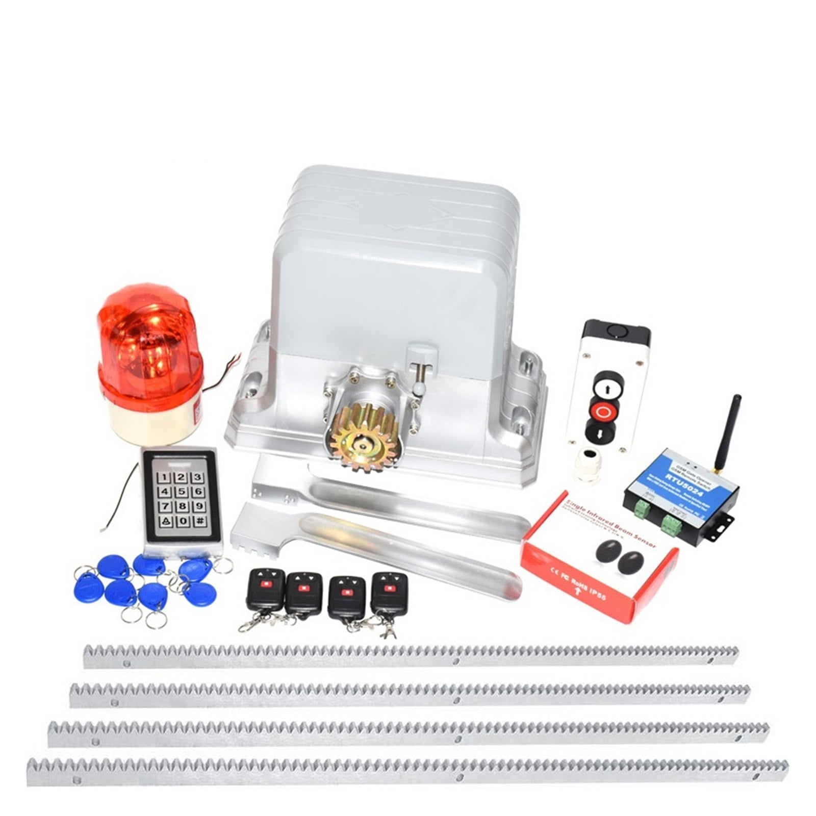 Heavy Duty Residential Gear System 1800kgs Electric Sliding Gate Opener ...