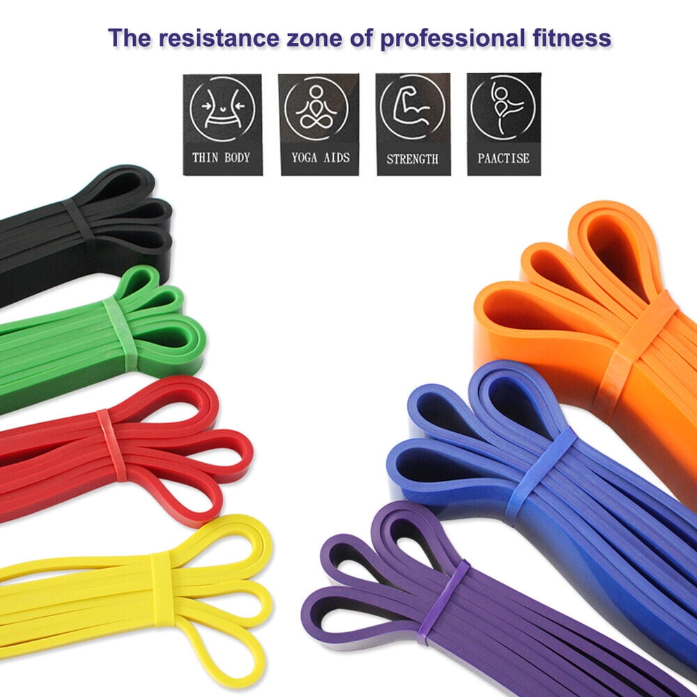 Heavy Duty Resistance Bands Pull Up Assisted Power Lifting Tube Fitness ...