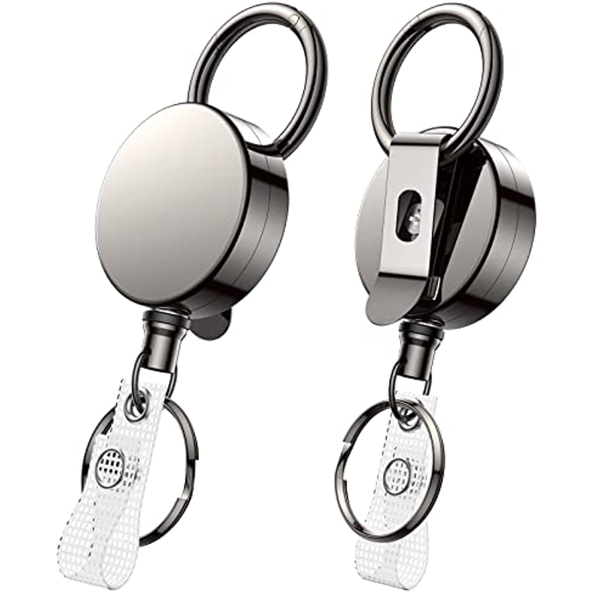 Retractable Badge Holder, Metal ID Badge Holder for Students, Nurses ...