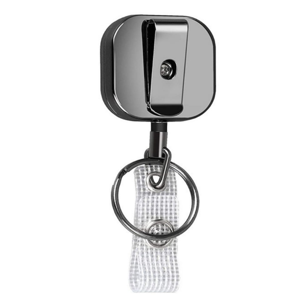 Heavy Duty Retractable Carabiner Keychain With Steel Wire For Badge ...