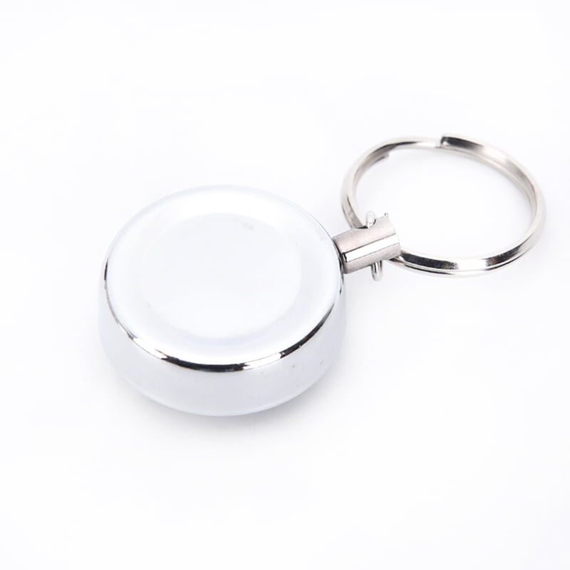 Heavy Duty Retractable Key Reel Recoil Cord Key Ring Pull Chain Belt ...