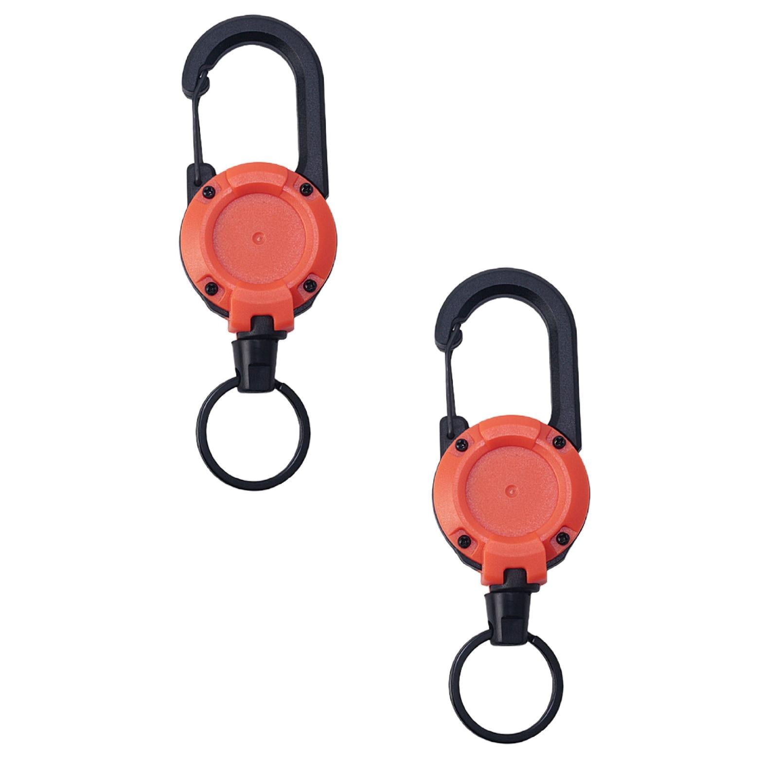 Heavy Duty Retractable Keychain 2 Pack, Retractable ID Badge Holder ...