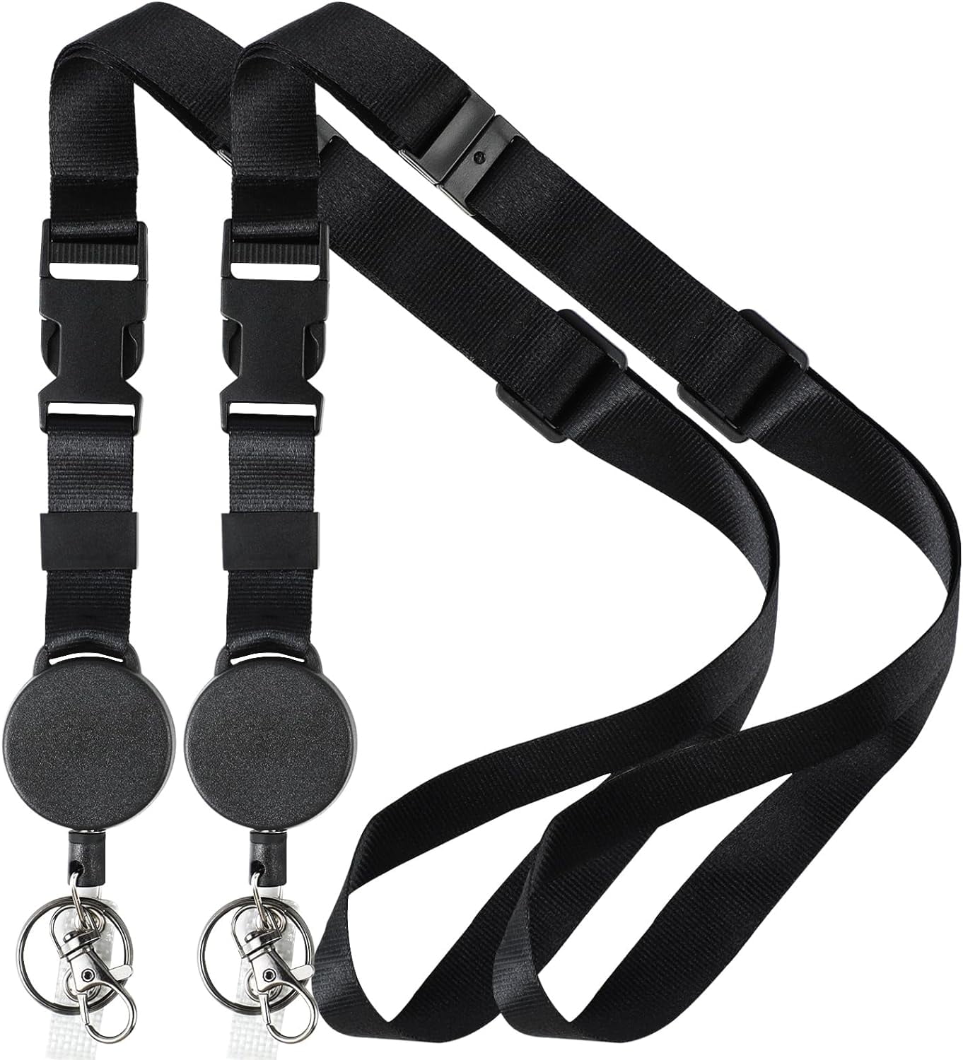 Heavy Duty Retractable Lanyard - 2 Pack Breakaway Lanyards for ID ...