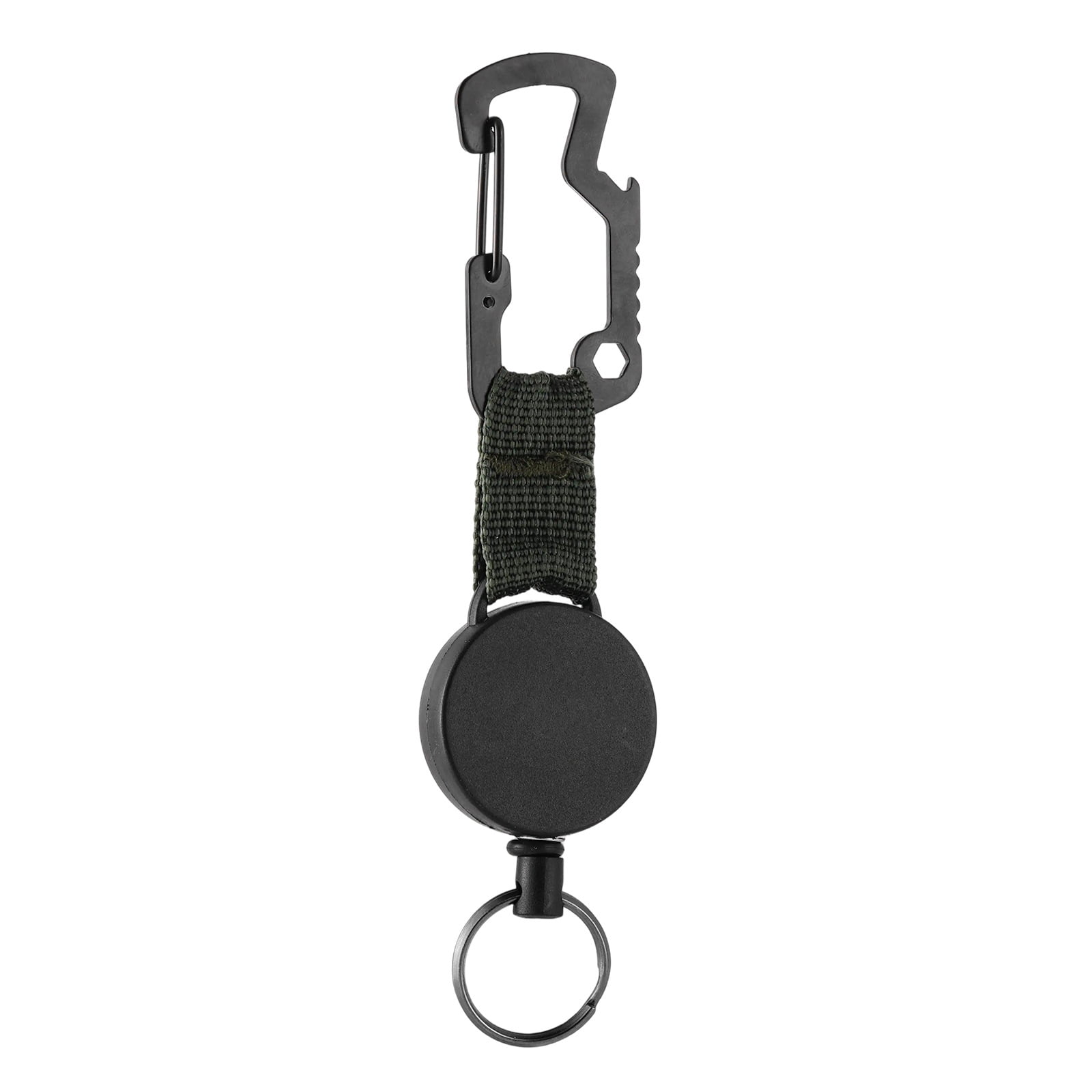 Heavy Duty Retractable Pull Badges Steel Wire Rope Buckles Key Holder ...