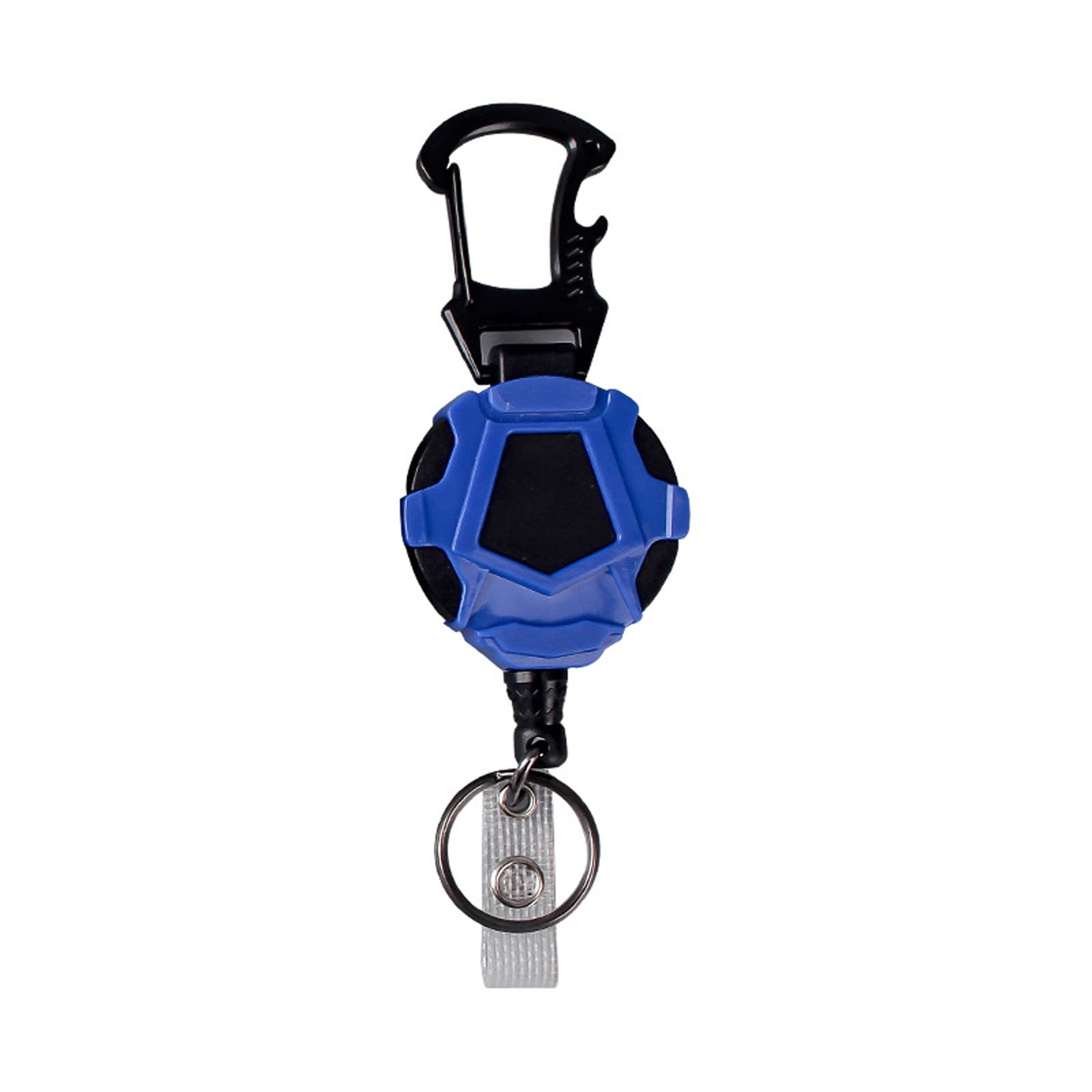 Heavy Duty Retractable Pull Badges Steel Wire Rope Buckles Key Holder ...