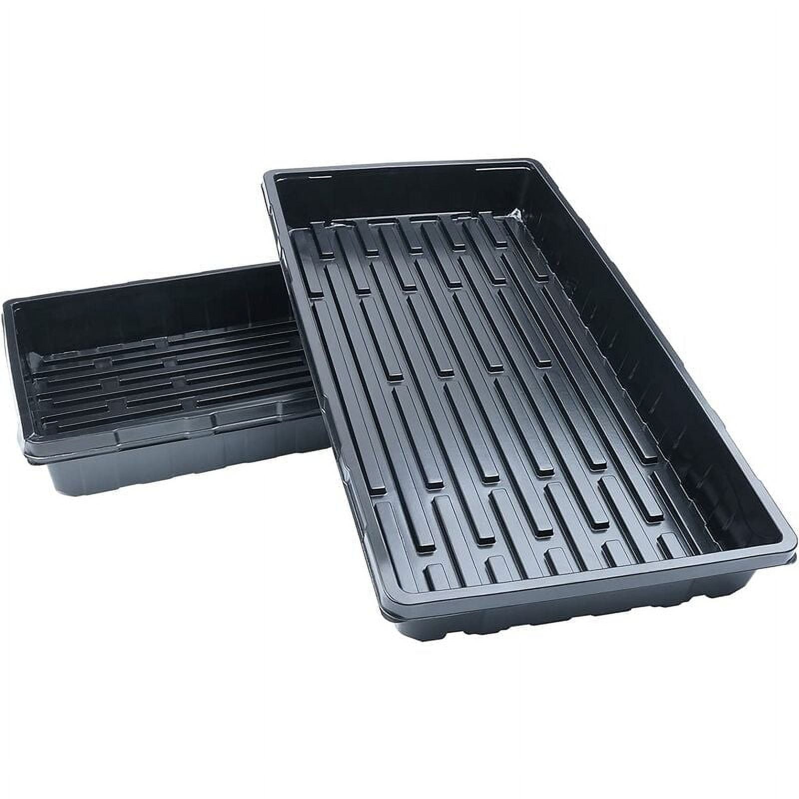 Plastic Growing Trays for Seedling Starter, Heavy Duty Durable Reusable ...
