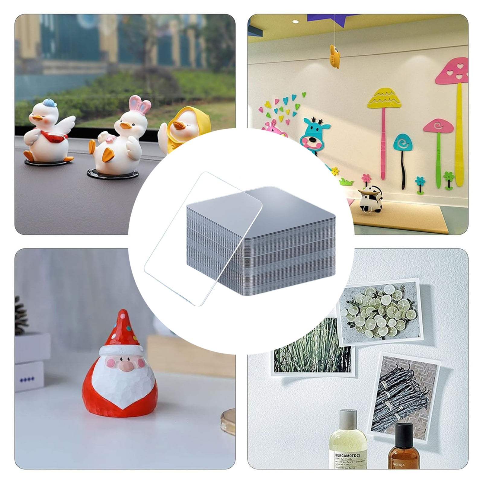 Heavy Duty Reusable Wall Adhesive Tape 50PC Heavy Duty Two Tape Clear ...