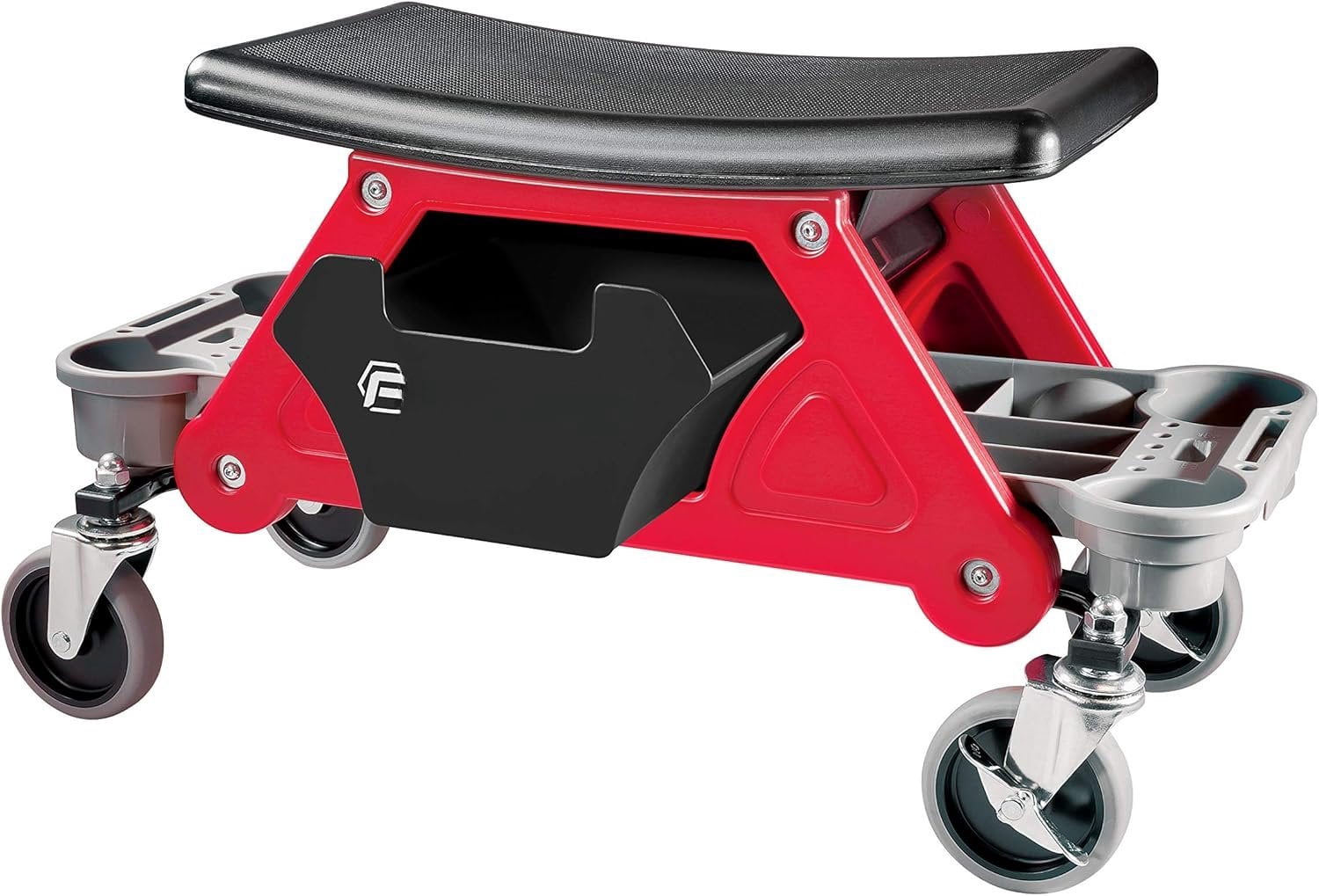 Heavy Duty Roller Mechanics Seat and Stool with 4-in. Rubber Swivel ...