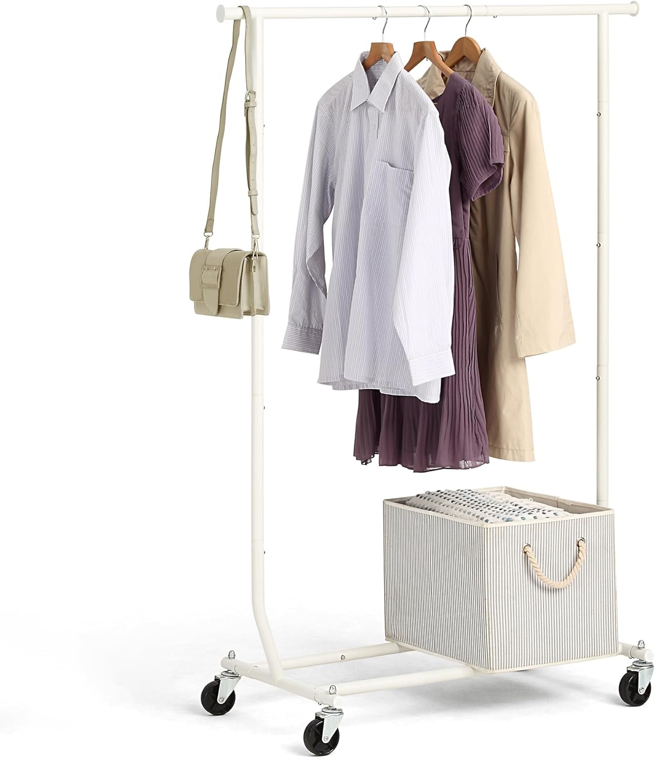 Heavy Duty Rolling Garment Rack (Single, Black) - Walmart.com