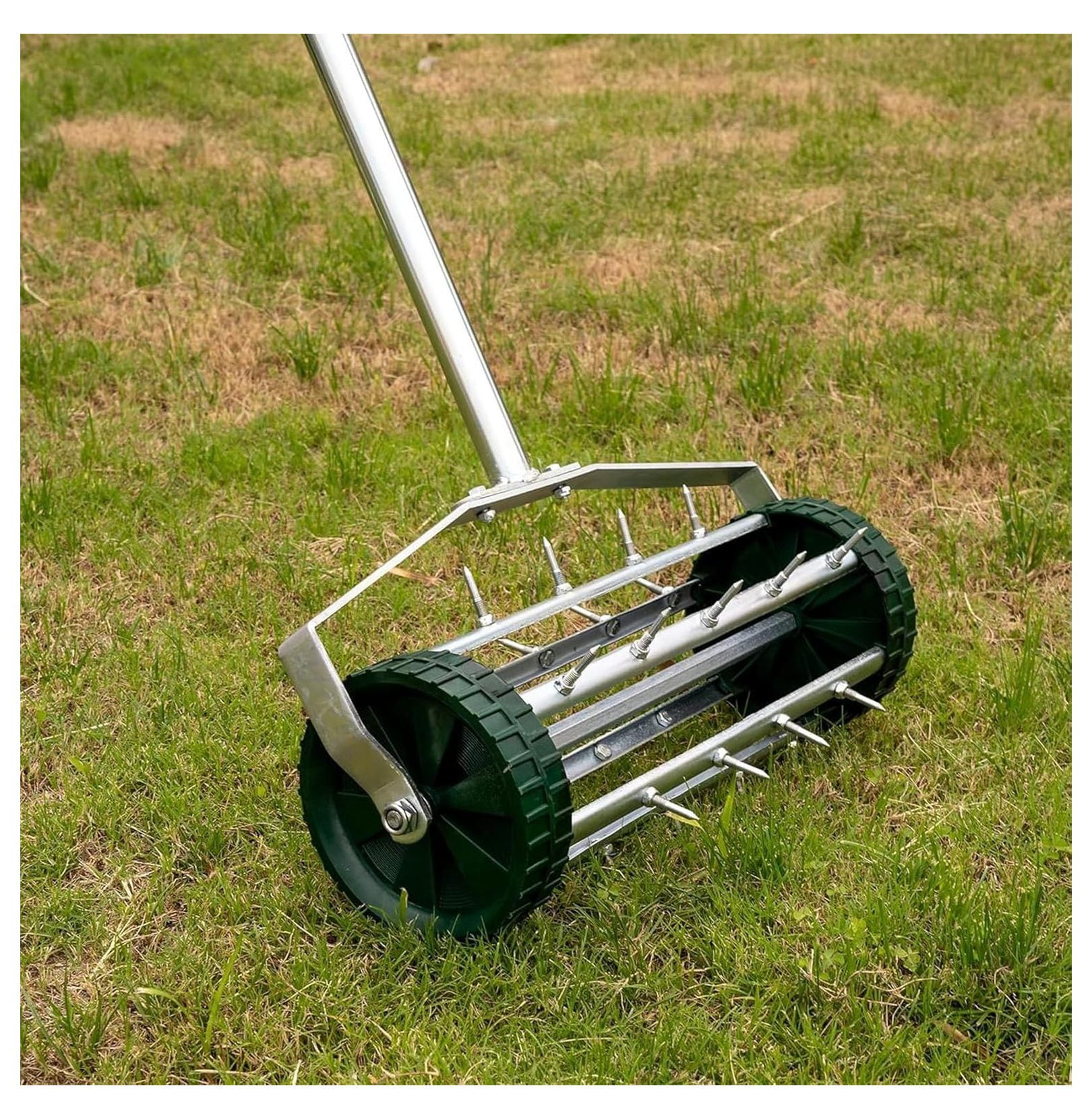 Heavy Duty Rolling Lawn Aerator,Rolling Lawn Aerator, Push Tine Spike ...