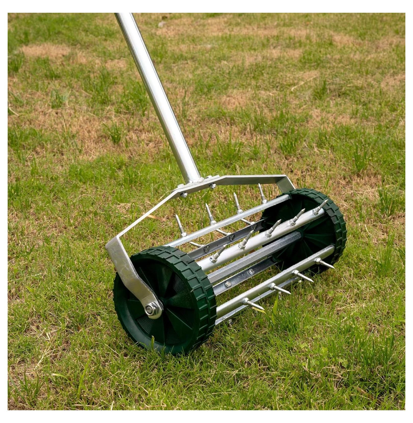 Heavy Duty Rolling Lawn Aerator,Rolling Lawn Aerator, Push Tine Spike ...