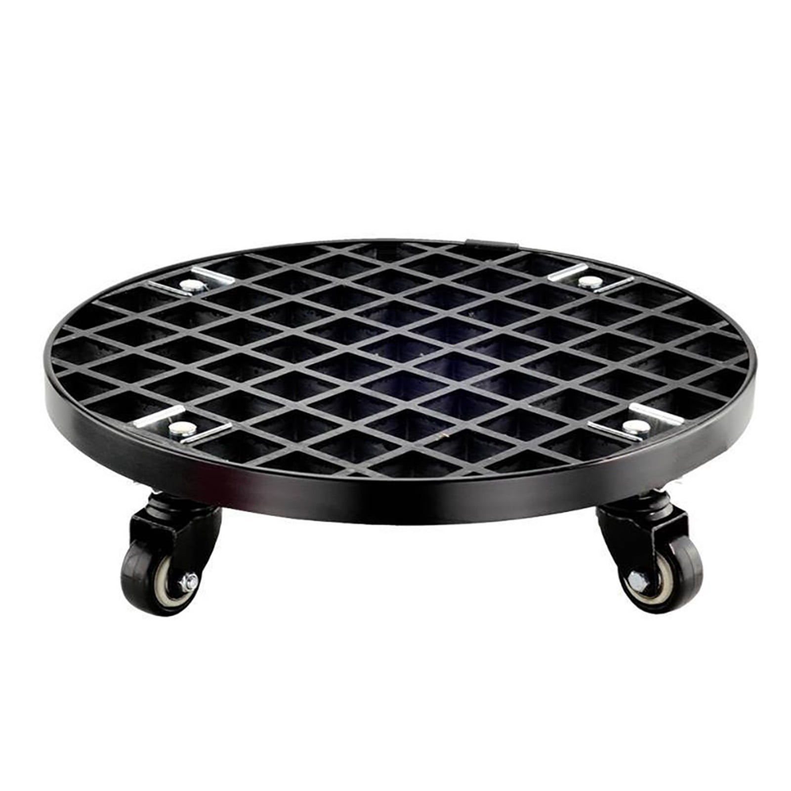 Heavy Duty Rolling Plant Stand with Lockable Wheels,Round Metal Planter ...