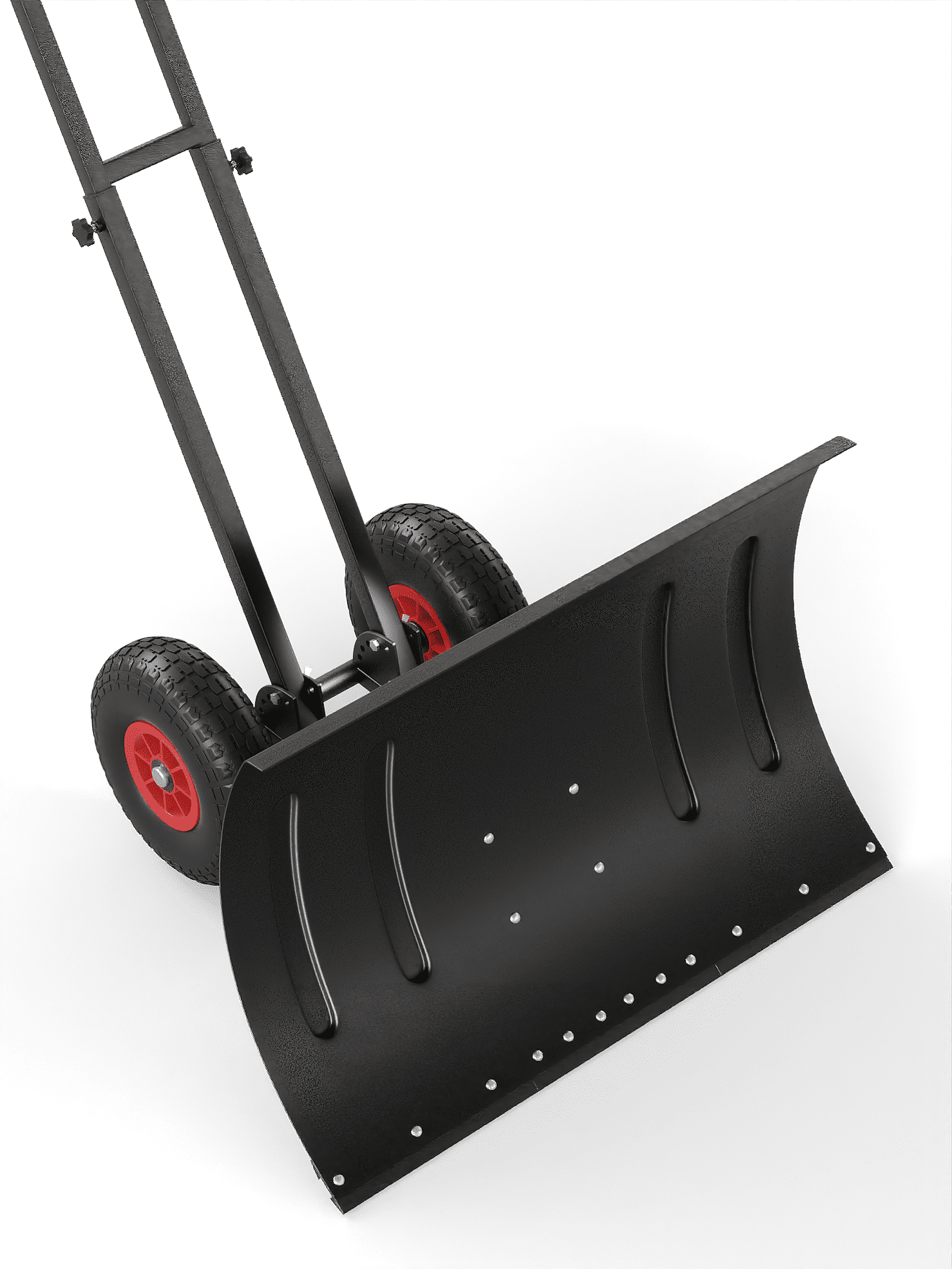 Heavy Duty Rolling Snow Shovel with Wheels – 29x20 Inch Adjustable ...