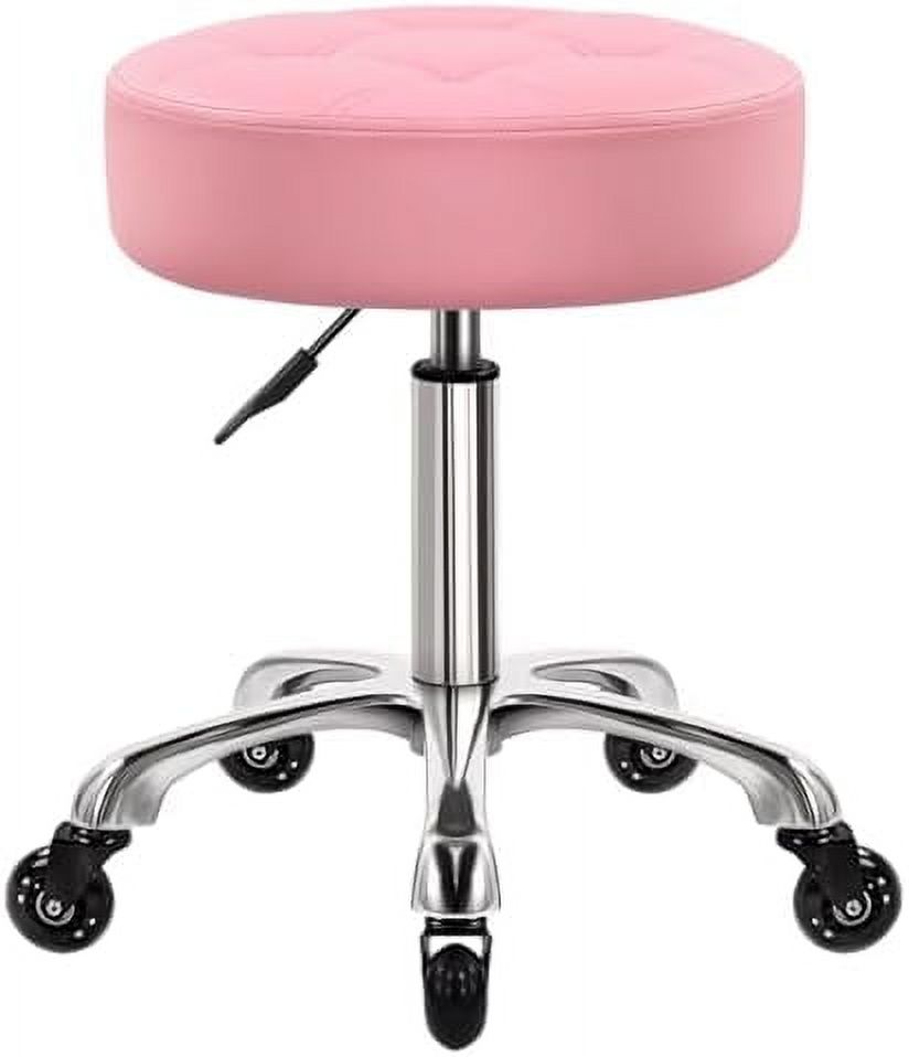 Heavy Duty Rolling Stool with Wheels Hydraulic Swivel Adjustable ...