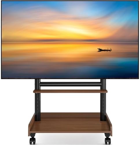 Heavy Duty Rolling TV Stand with Wheels for Most 40-86 Inch TVs up to ...
