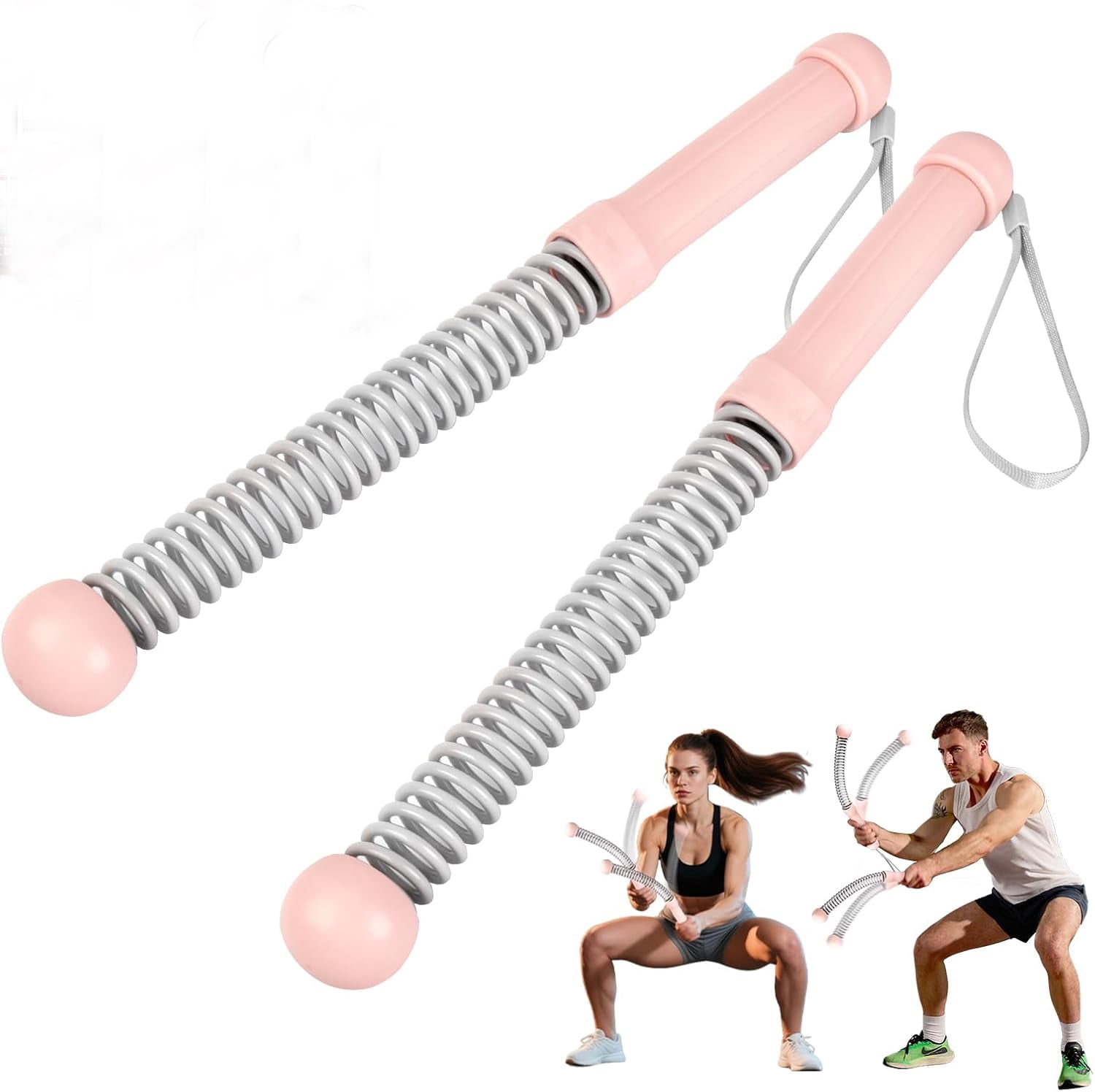 Heavy Duty Ropeless Battle Rope for Men & Women, Portable Cordless ...