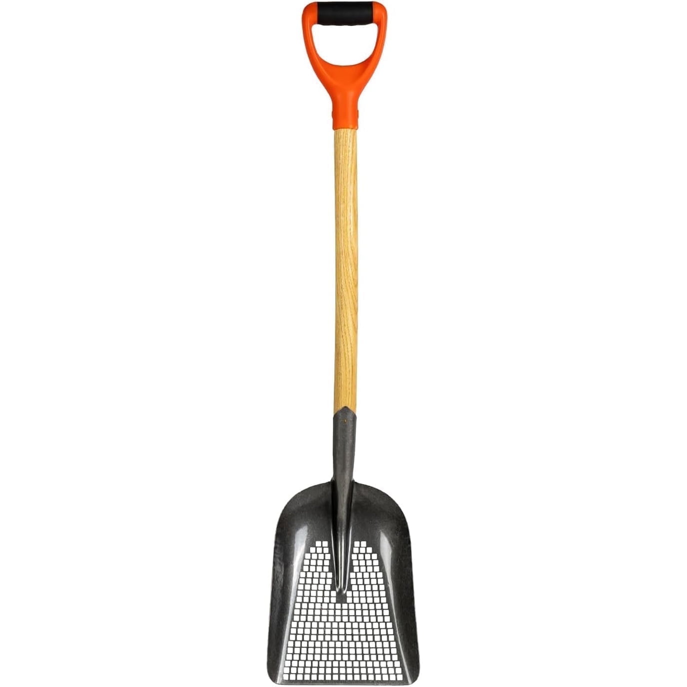 Heavy Duty Steel Digging Shovel, D-Grip Sifter for Beach, Farm, Chicken ...