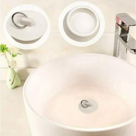 Heavy Duty Rubber Bathtub Plug Non Drain Stopper Universal Wash Basin ...