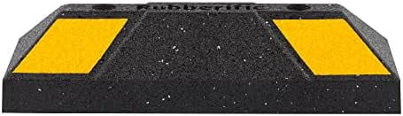 Heavy Duty Rubber Parking Stop Durable Easy to Install Reflective ...