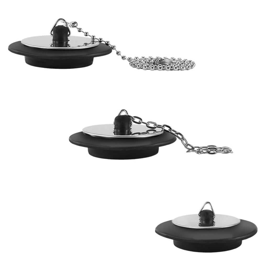 Heavy Duty Rubber Sink Plugs with Hook Rubber Basin Stoppers Efficient ...