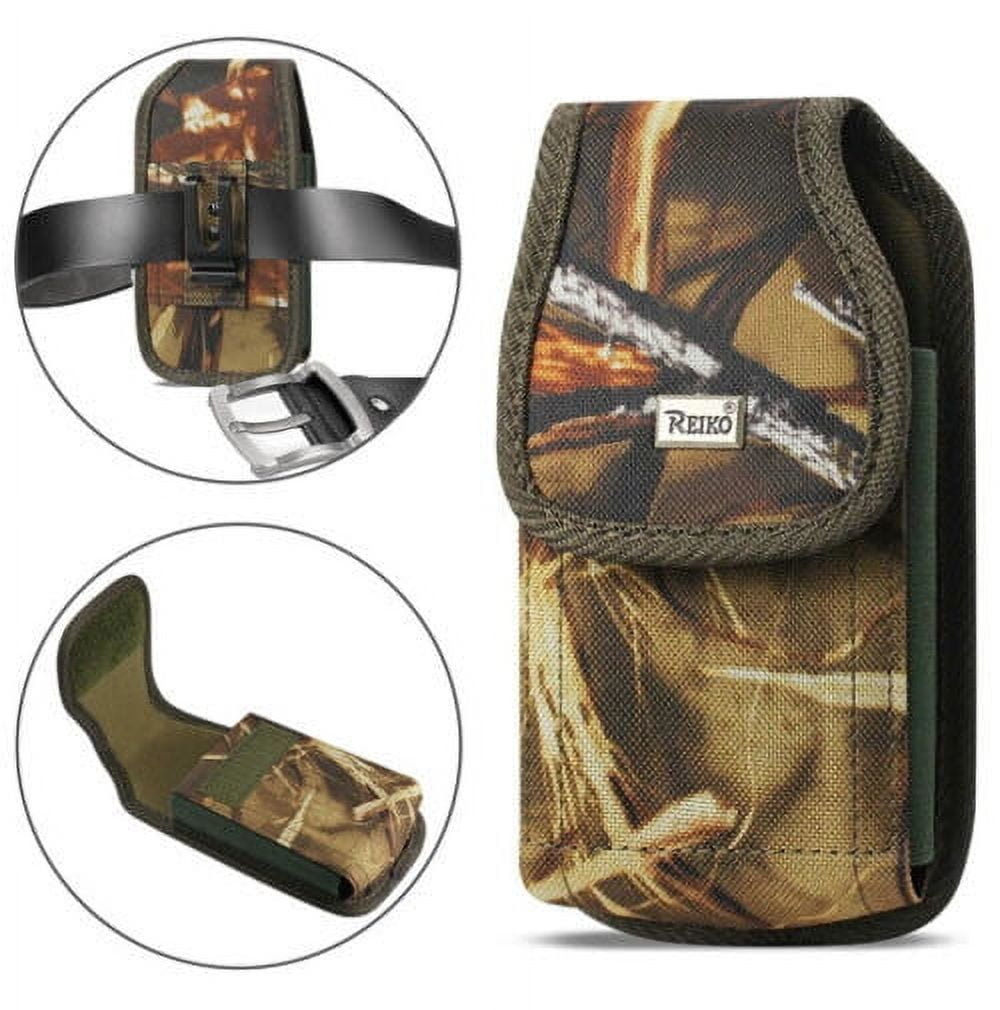 Heavy Duty Rugged Camo Vertical Case and Metal Clip on the back ...