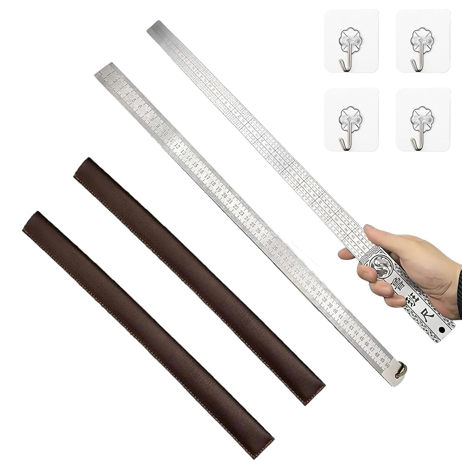 Heavy Duty Ruler(Unit of Measurement: Inch & Cm), 20 Inch Stainless ...