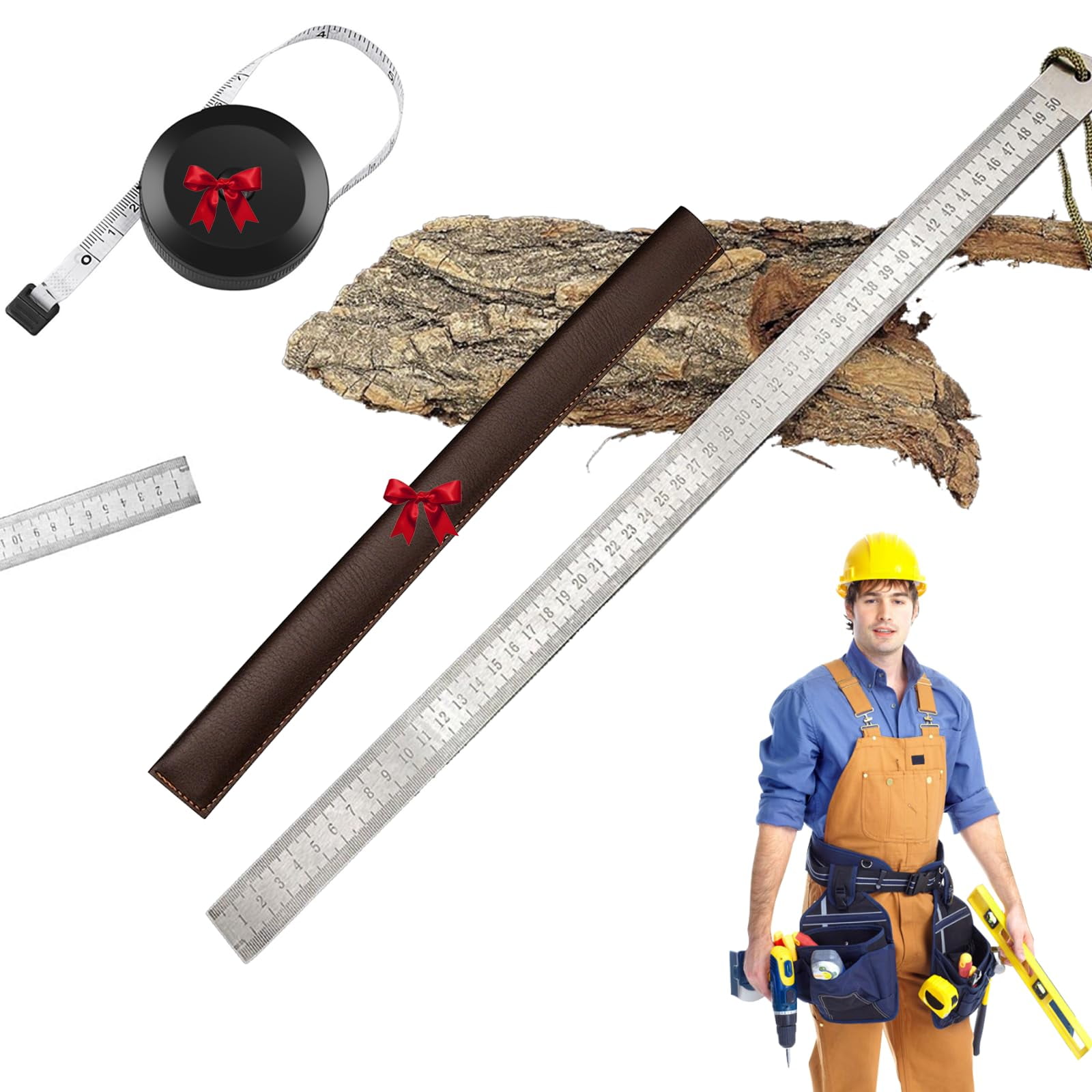 Heavy Duty Ruler(Unit of Measurement: Inch & Cm), Stainless Steel 20 ...