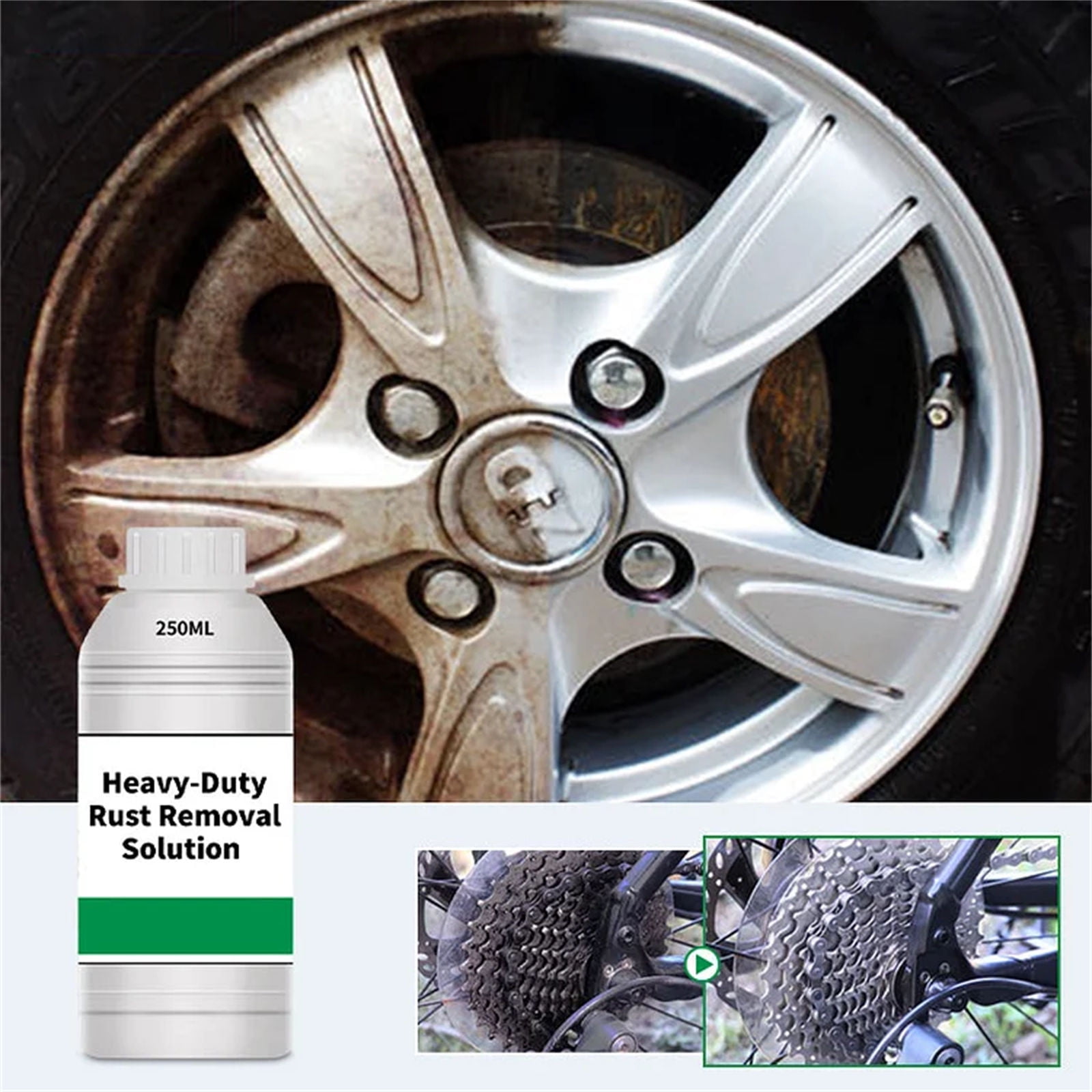 Heavy-Duty Rust Solution, Fast Metal Rust Dissolver for Steel Rebar ...