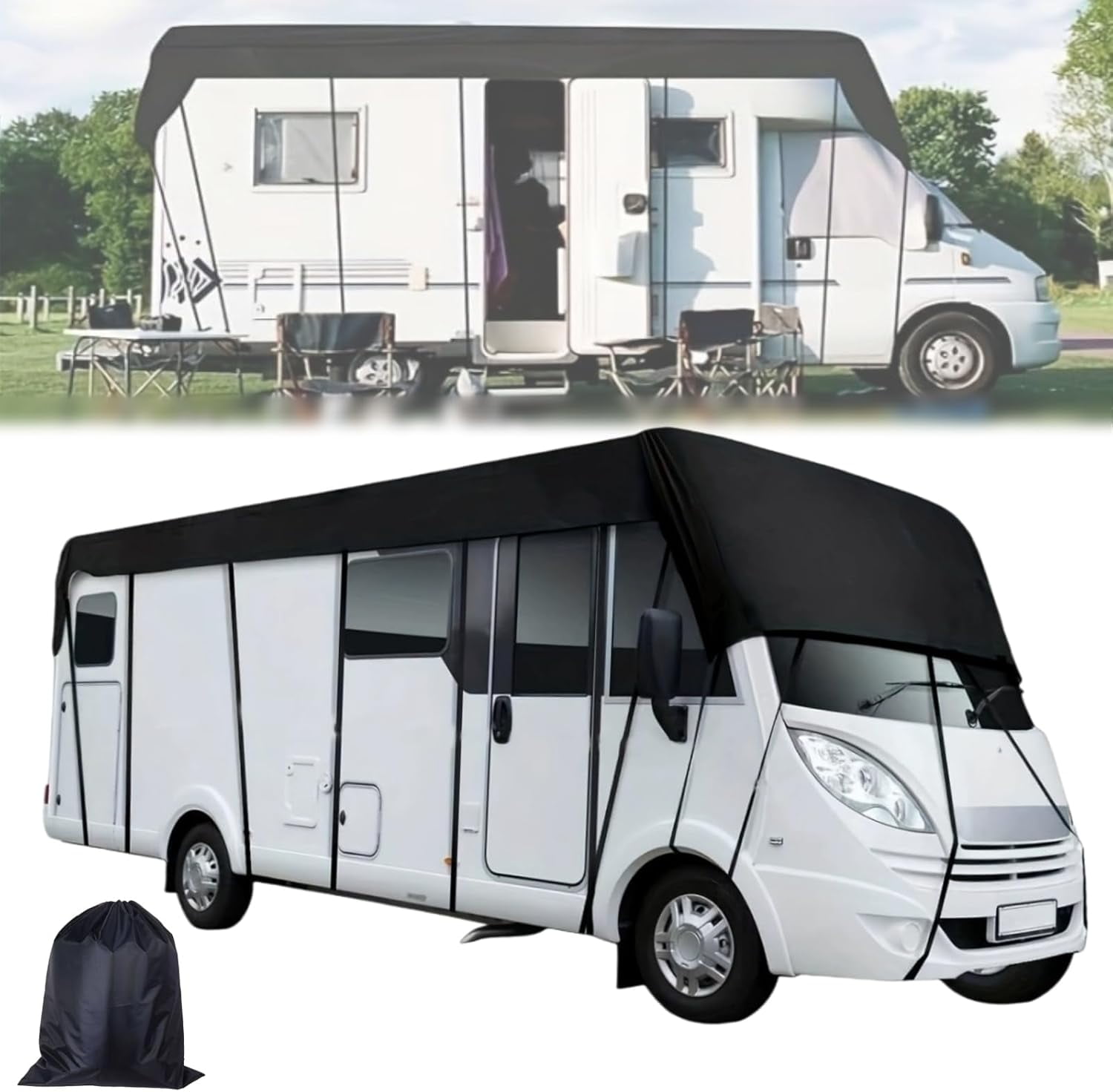 Heavy Duty Rv Roof Cover Waterproof, 2026 New Winter Rv Protection for ...