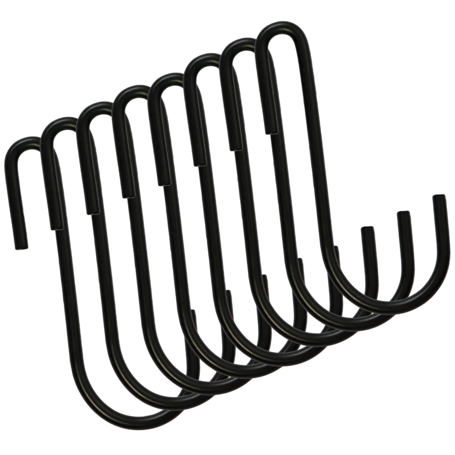 Heavy Duty S Hooks Metal S Shaped Hooks Black Hanging Hooks 3.5 ...