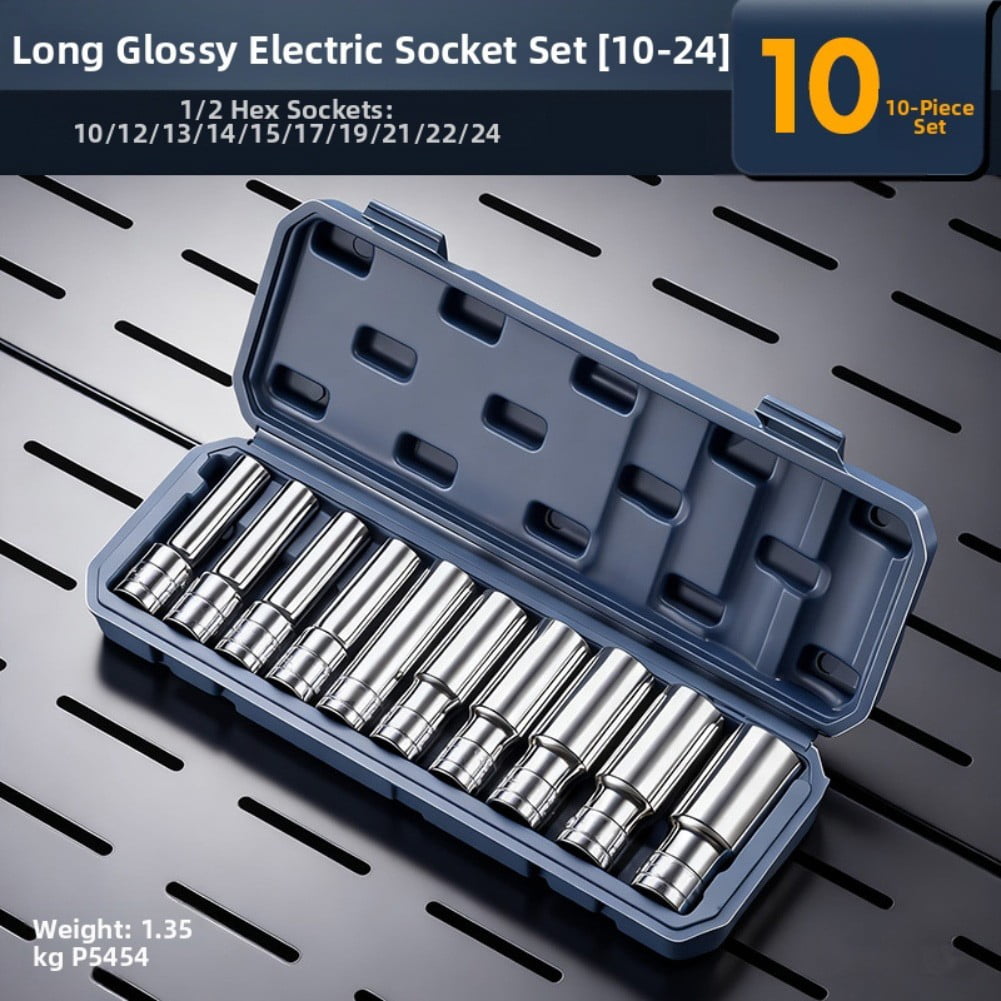 Heavy-Duty SAE for Impact Socket Set: 9 Sizes, Color-Coded & Efficient ...